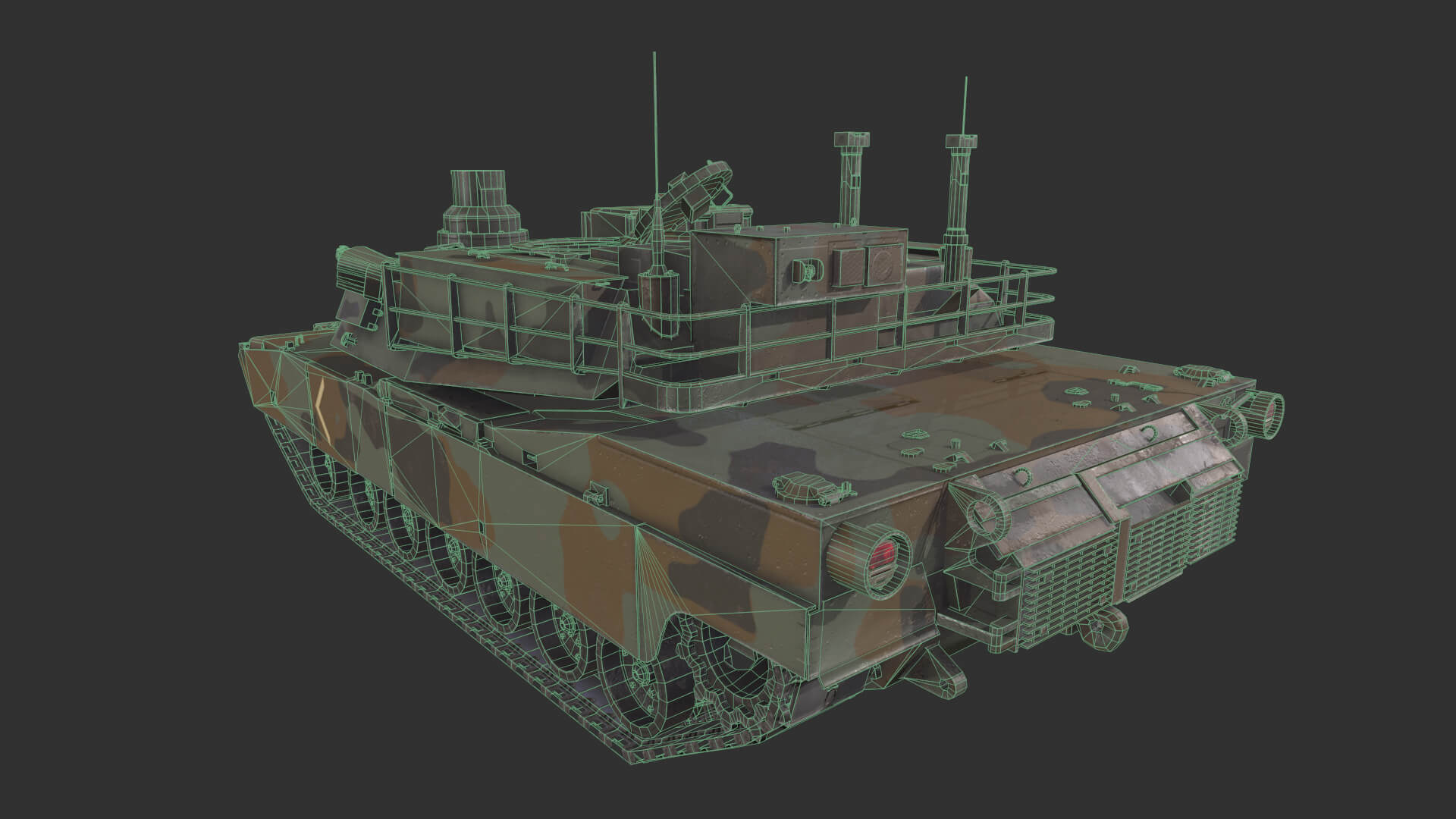 M1A2 Abrams Tank - 3D Model by yn-delmund