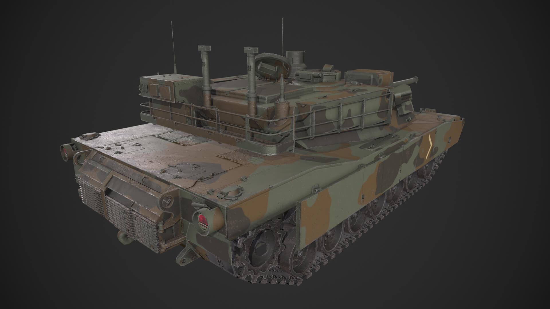 M1A2 Abrams Tank - 3D Model by yn-delmund