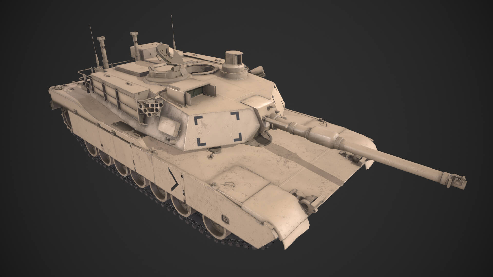 M1A2 Abrams Tank - 3D Model by yn-delmund