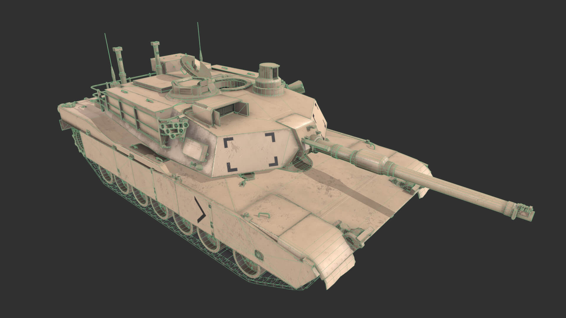 M1A2 Abrams Tank - 3D Model by yn-delmund