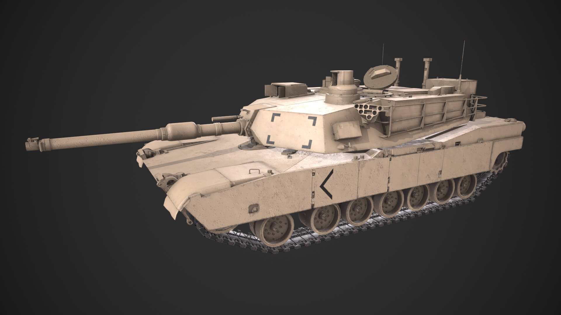 M1A2 Abrams Tank - 3D Model by yn-delmund