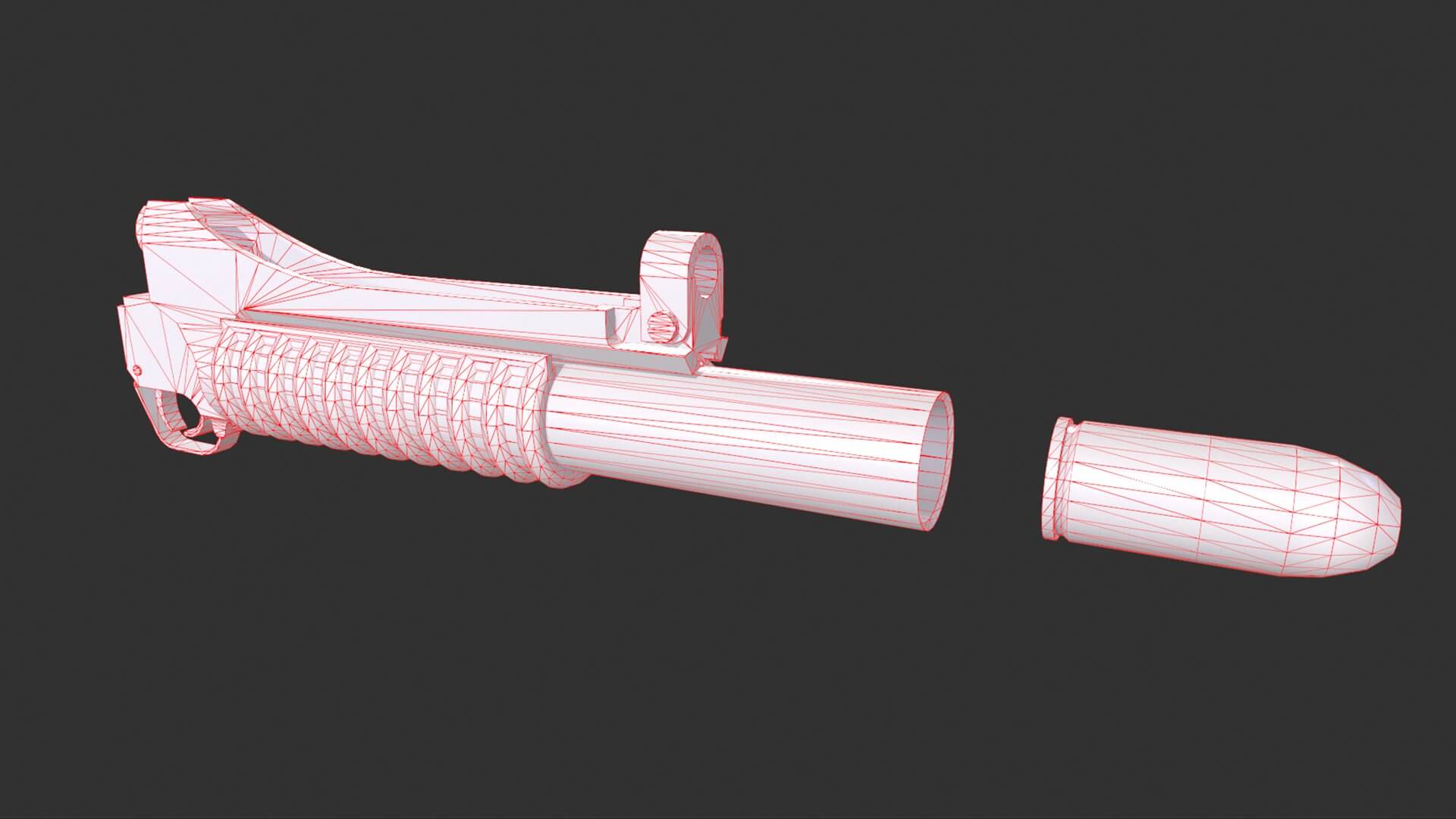 M203 Grenade Launcher - 3D Model by yn-delmund