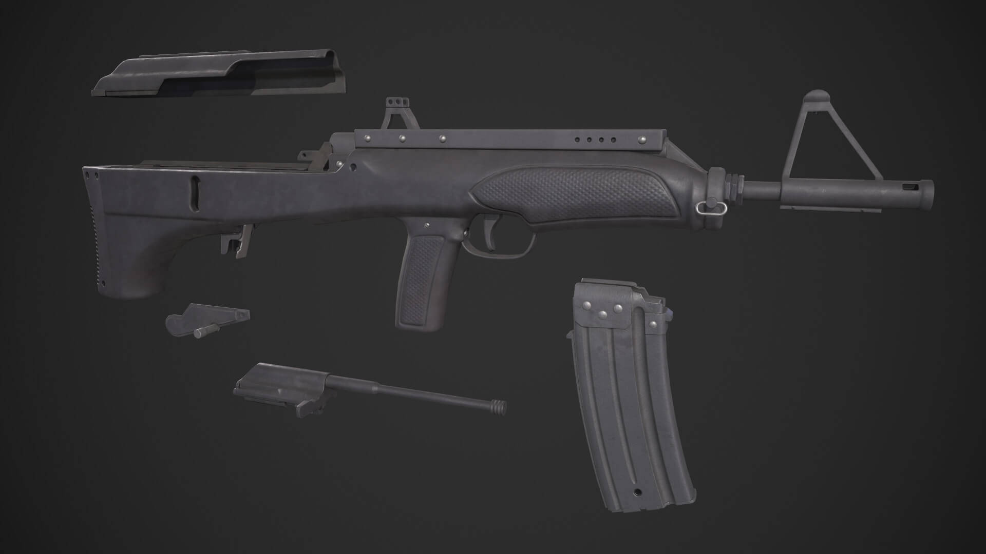 M82 Valmet Bullpup - 3D Model by yn-delmund
