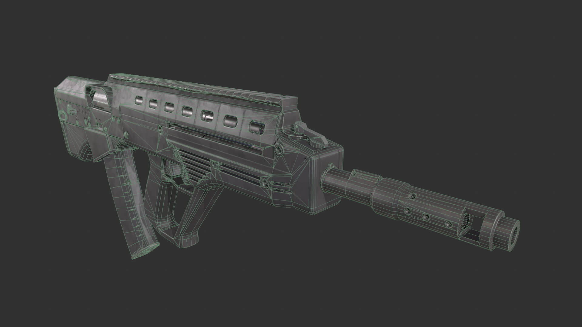 Malyuk Vulcan Rifle - 3D Model by yn-delmund