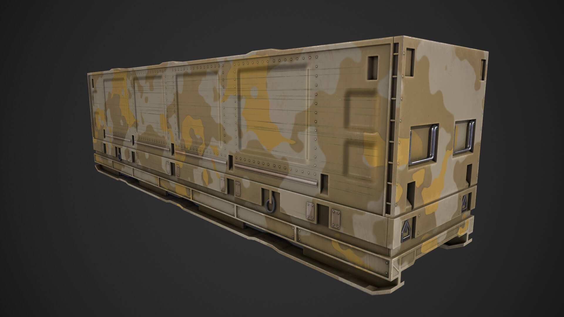 Military Shipping Container - 3D Model by yn-delmund