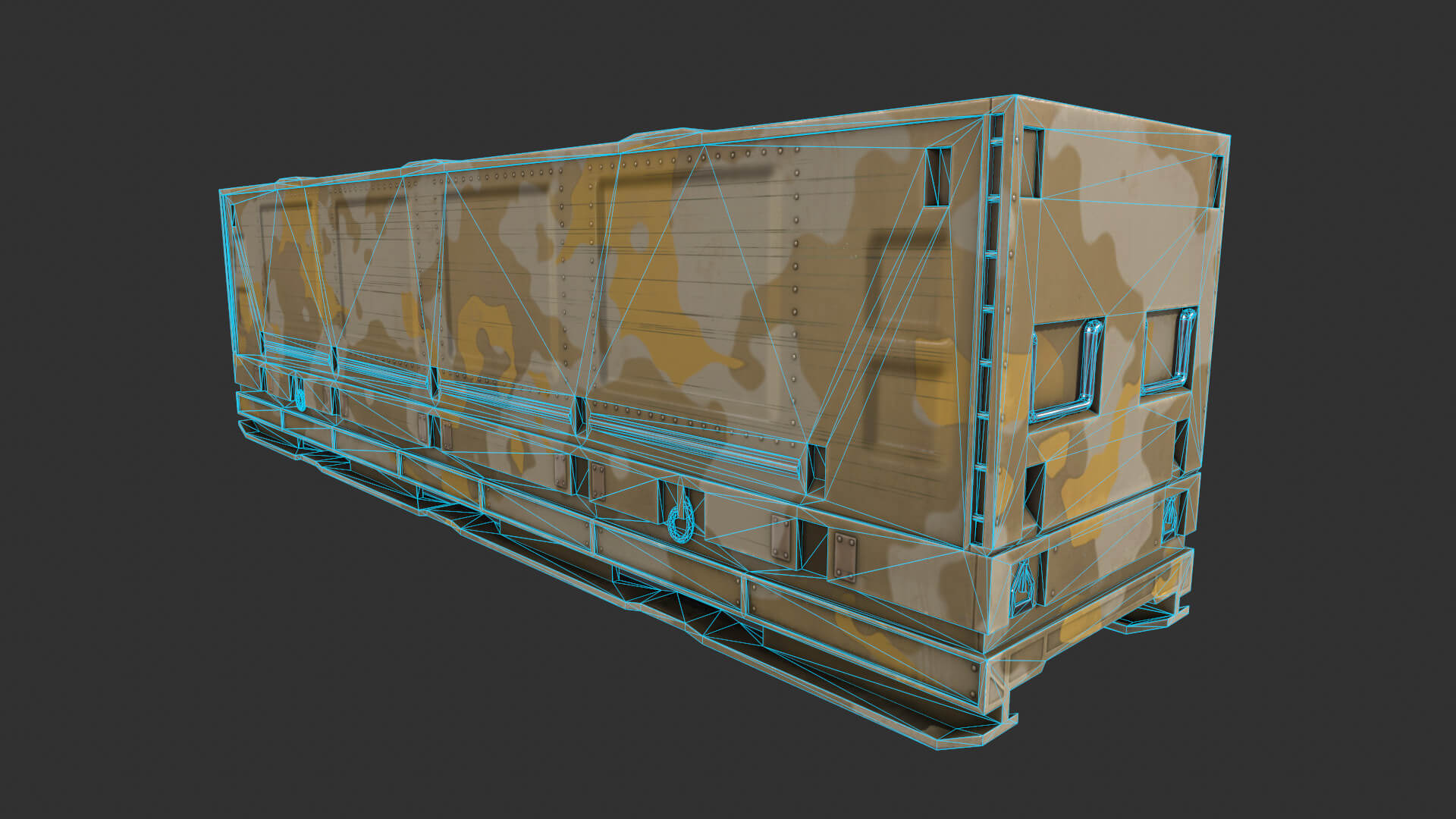 Military Shipping Container - 3D Model by yn-delmund