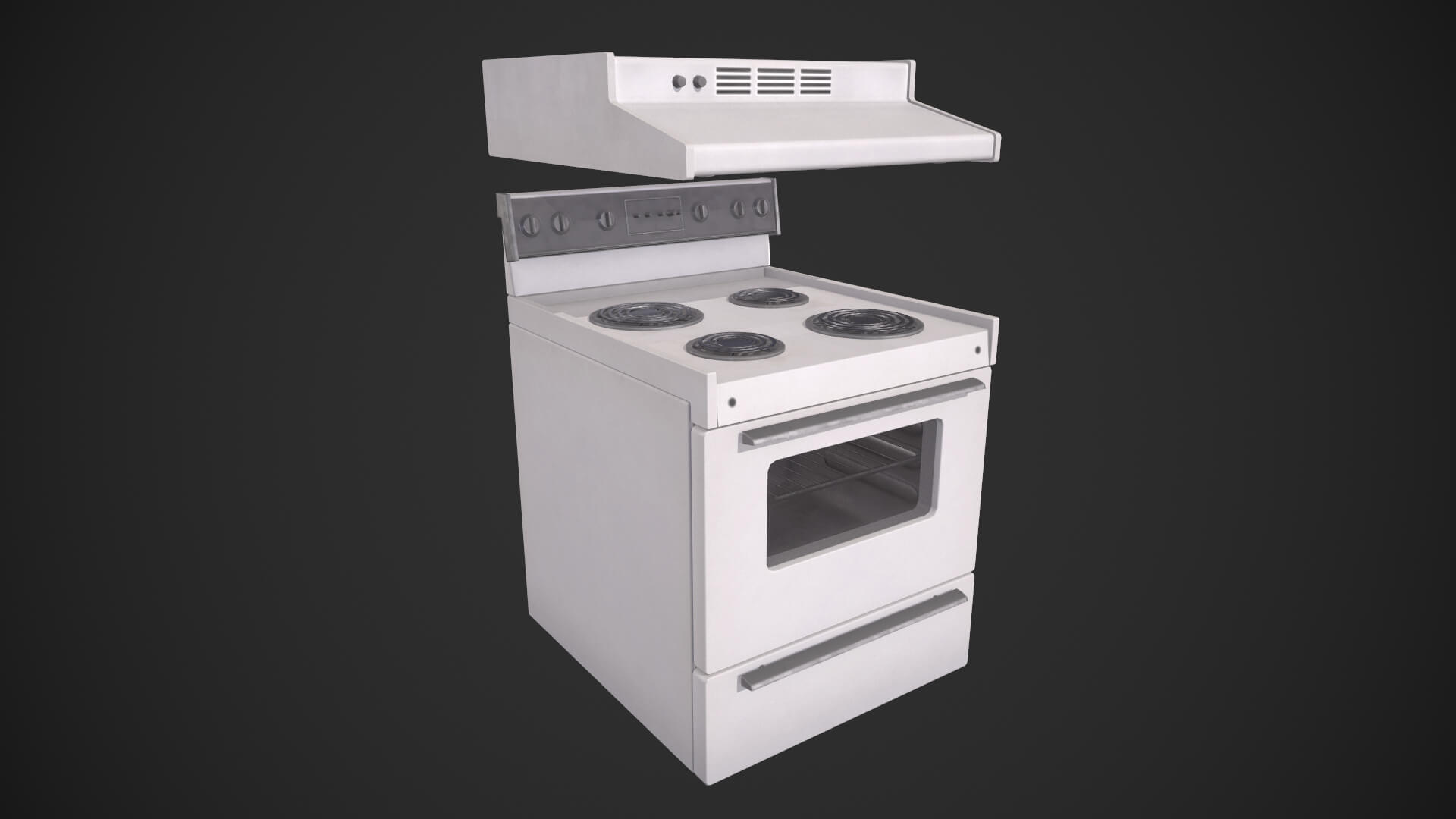 Modern Range Oven - 3D Model by yn-delmund