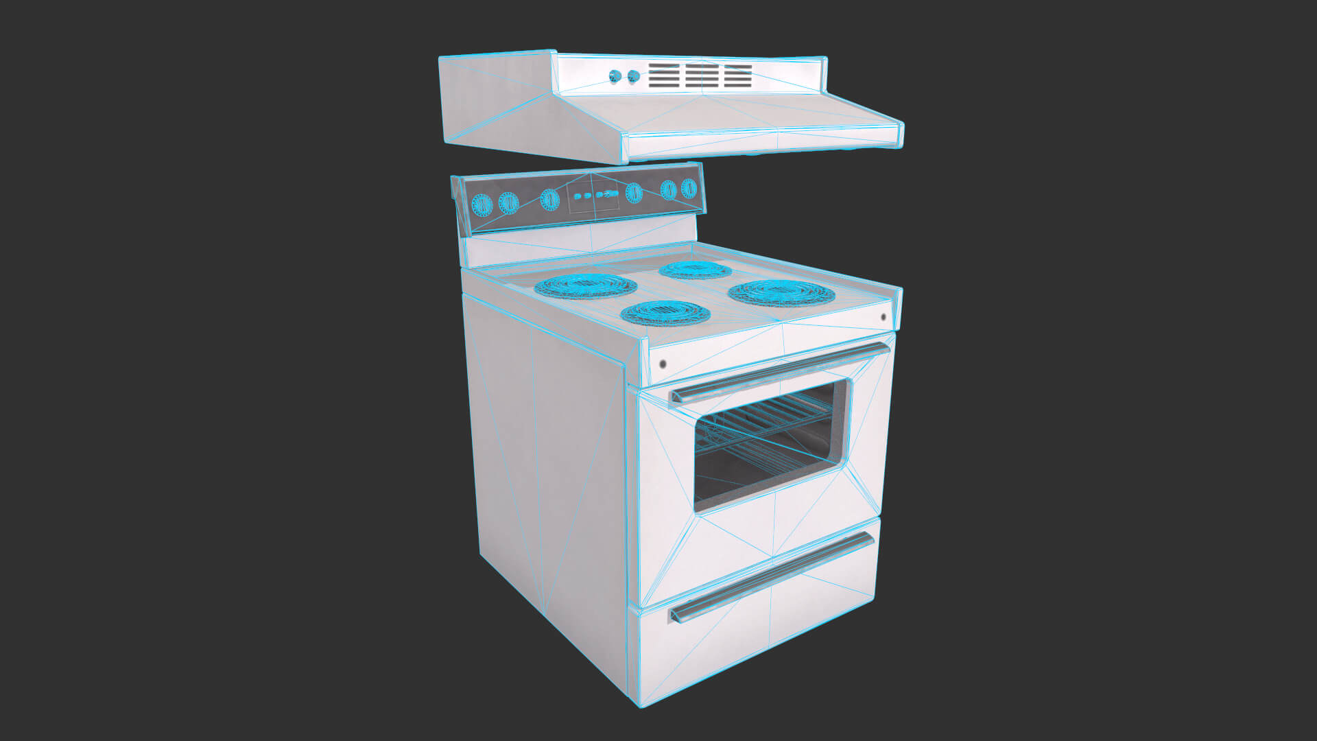 Modern Range Oven - 3D Model by yn-delmund