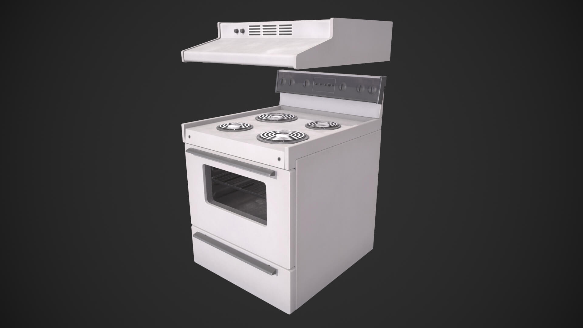 Modern Range Oven - 3D Model by yn-delmund
