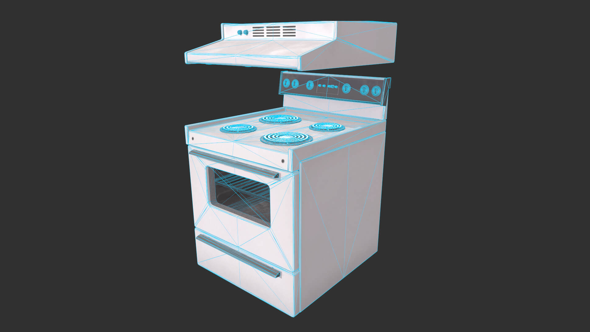 Modern Range Oven - 3D Model by yn-delmund
