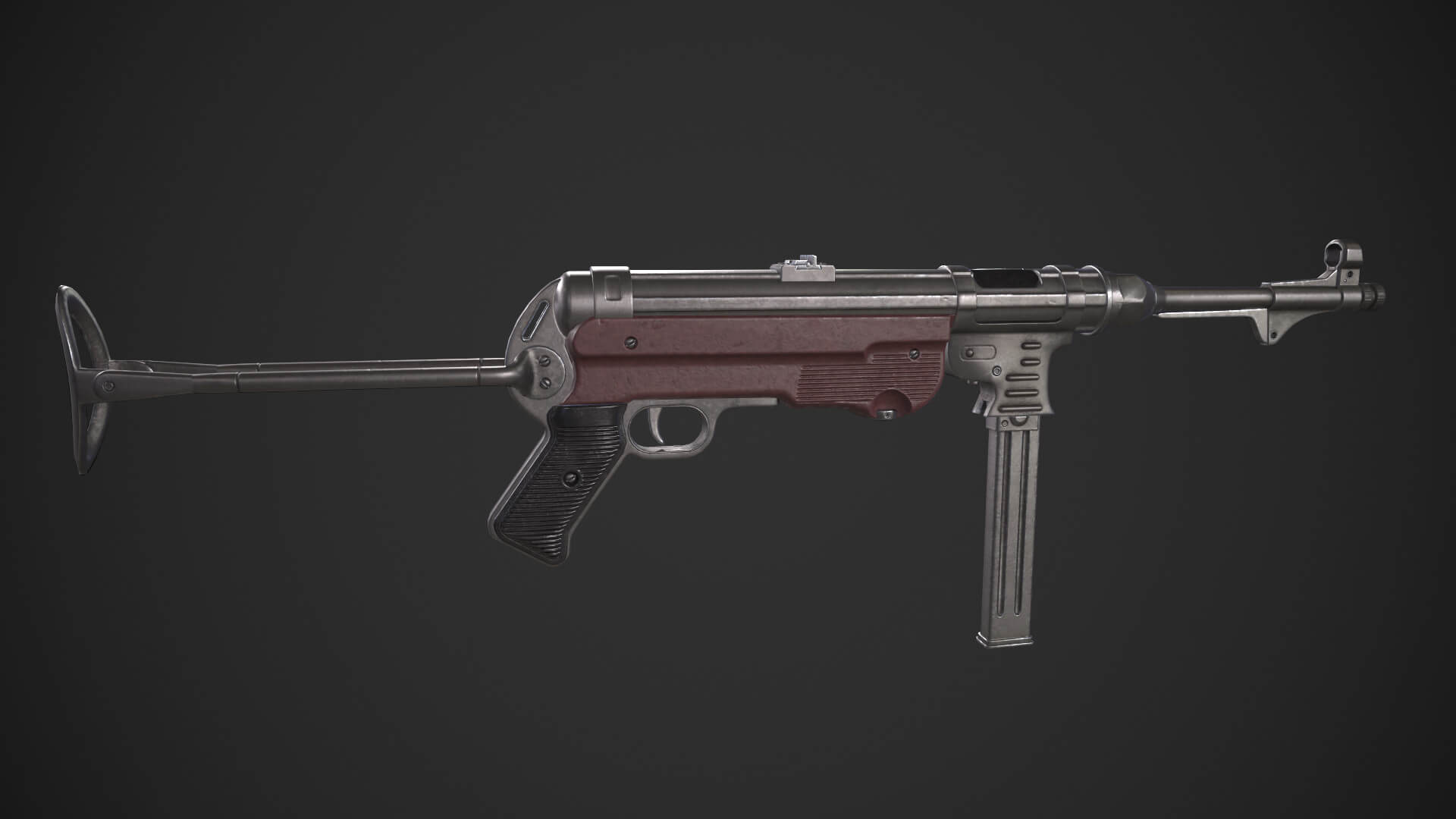 MP40 Submachine Gun - 3D Model by yn-delmund