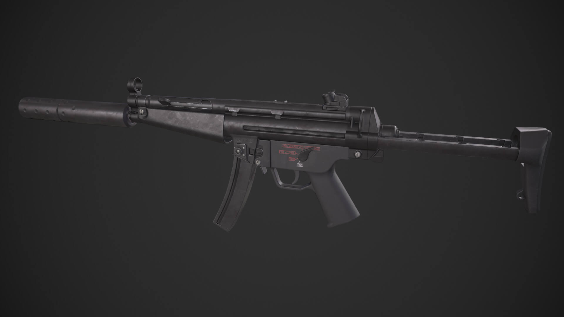 MP5 Submachine Gun - 3D Model by yn-delmund
