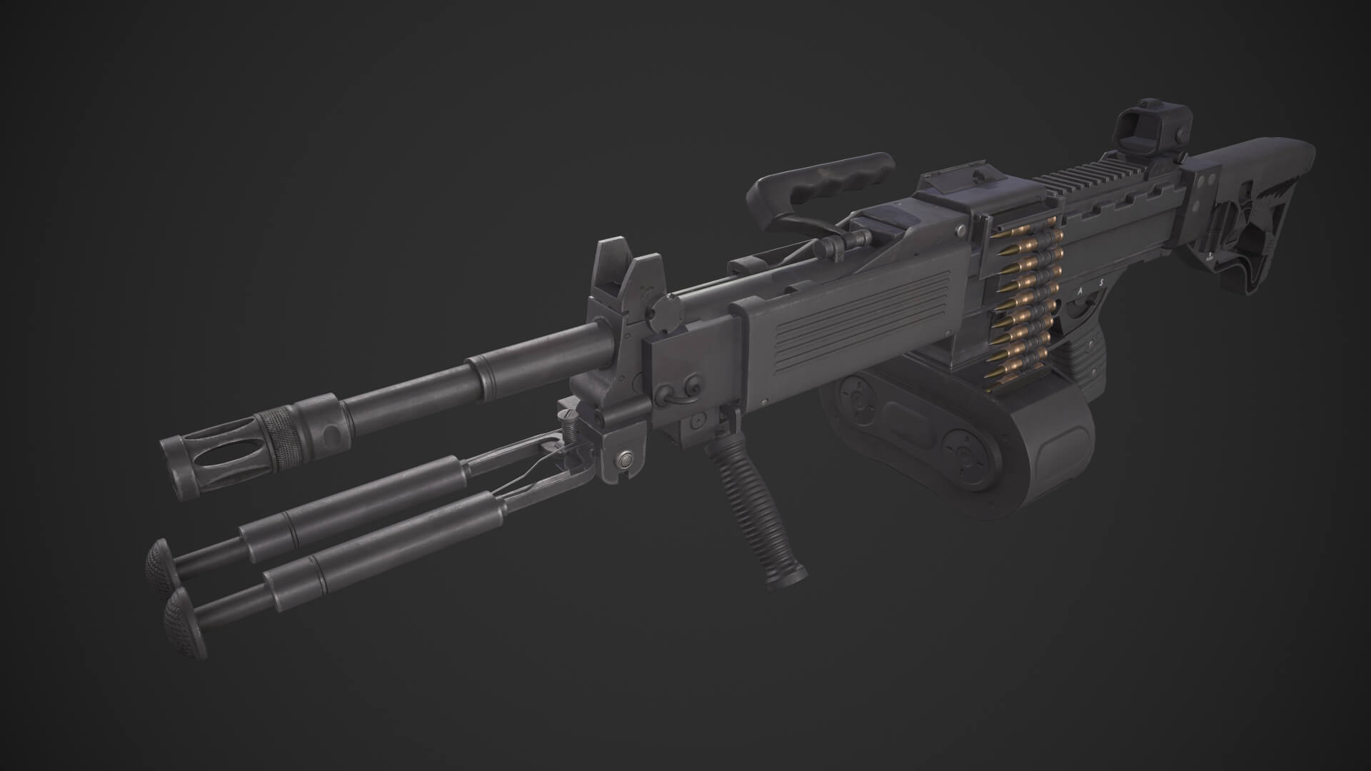 Negev NG7 Light Machine Gun - 3D Model by yn-delmund