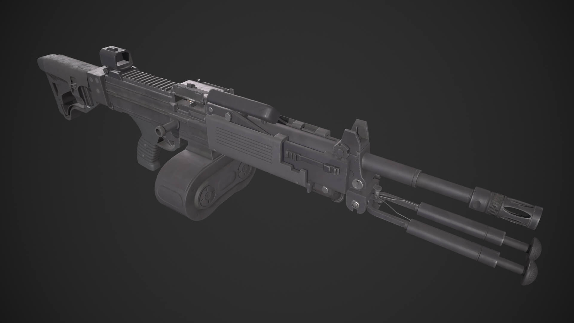 Negev NG7 Light Machine Gun - 3D Model by yn-delmund