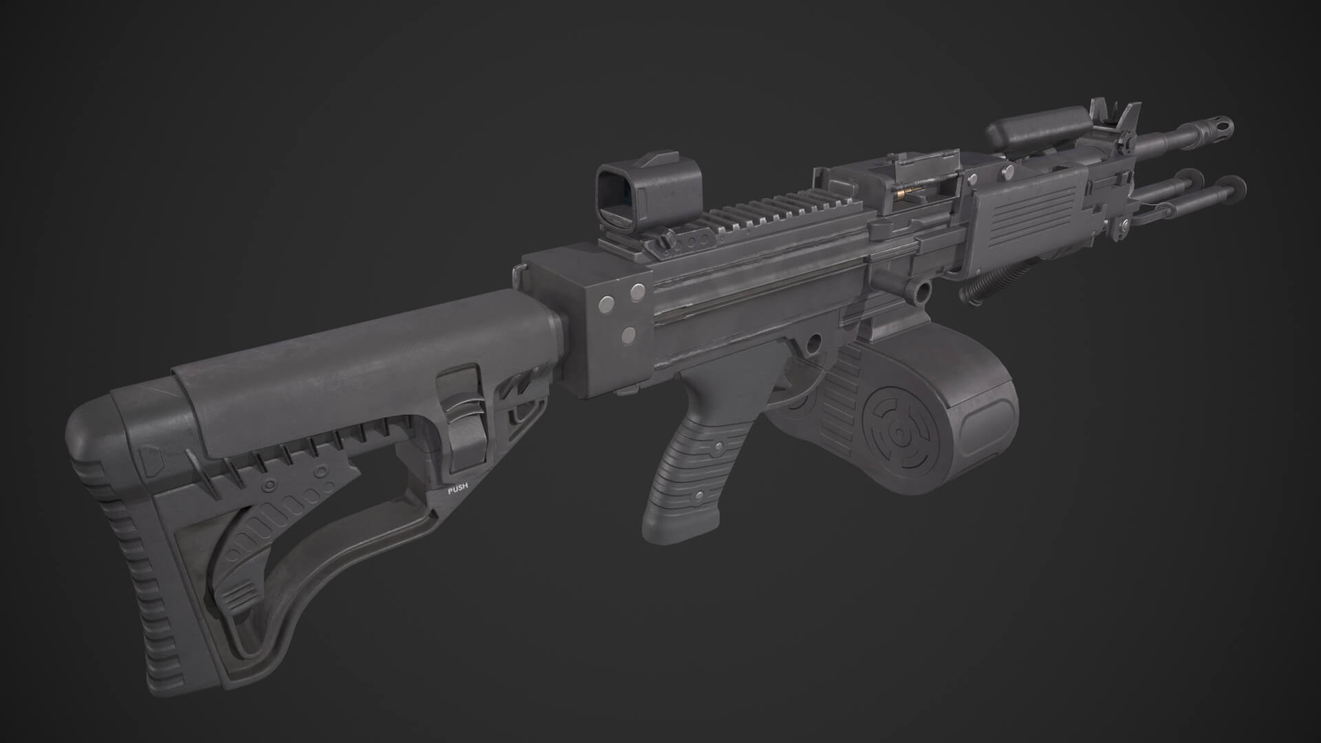 Negev NG7 Light Machine Gun - 3D Model by yn-delmund