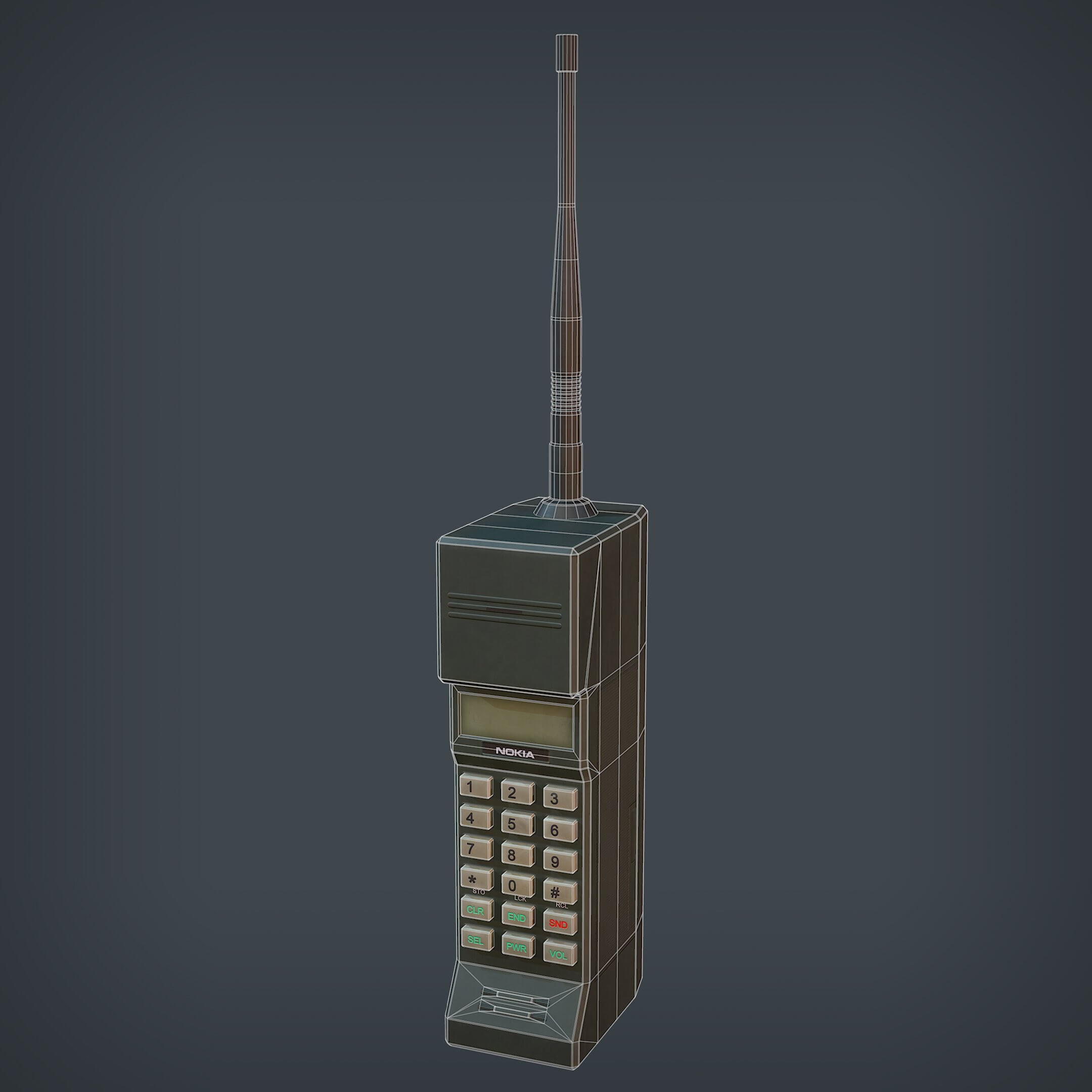Nokia Mobira Cityman 450 - 3D Model by yn-delmund