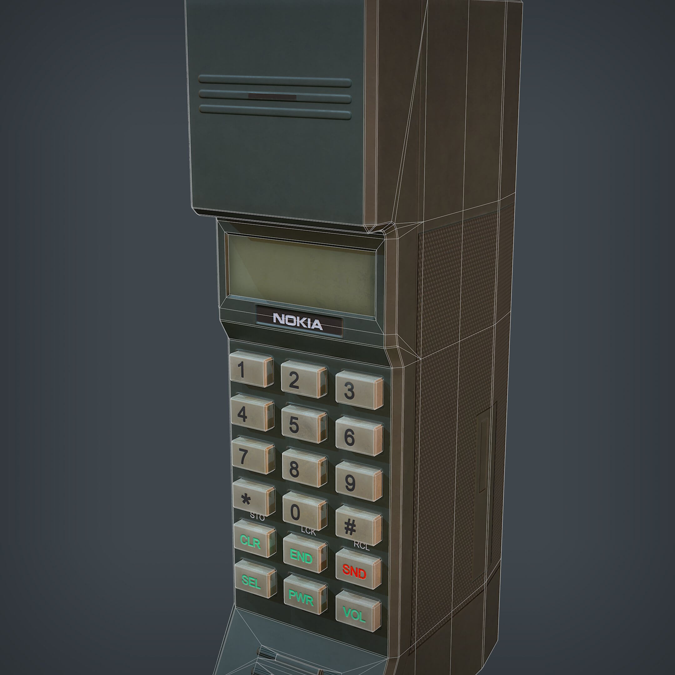 Nokia Mobira Cityman 450 - 3D Model by yn-delmund