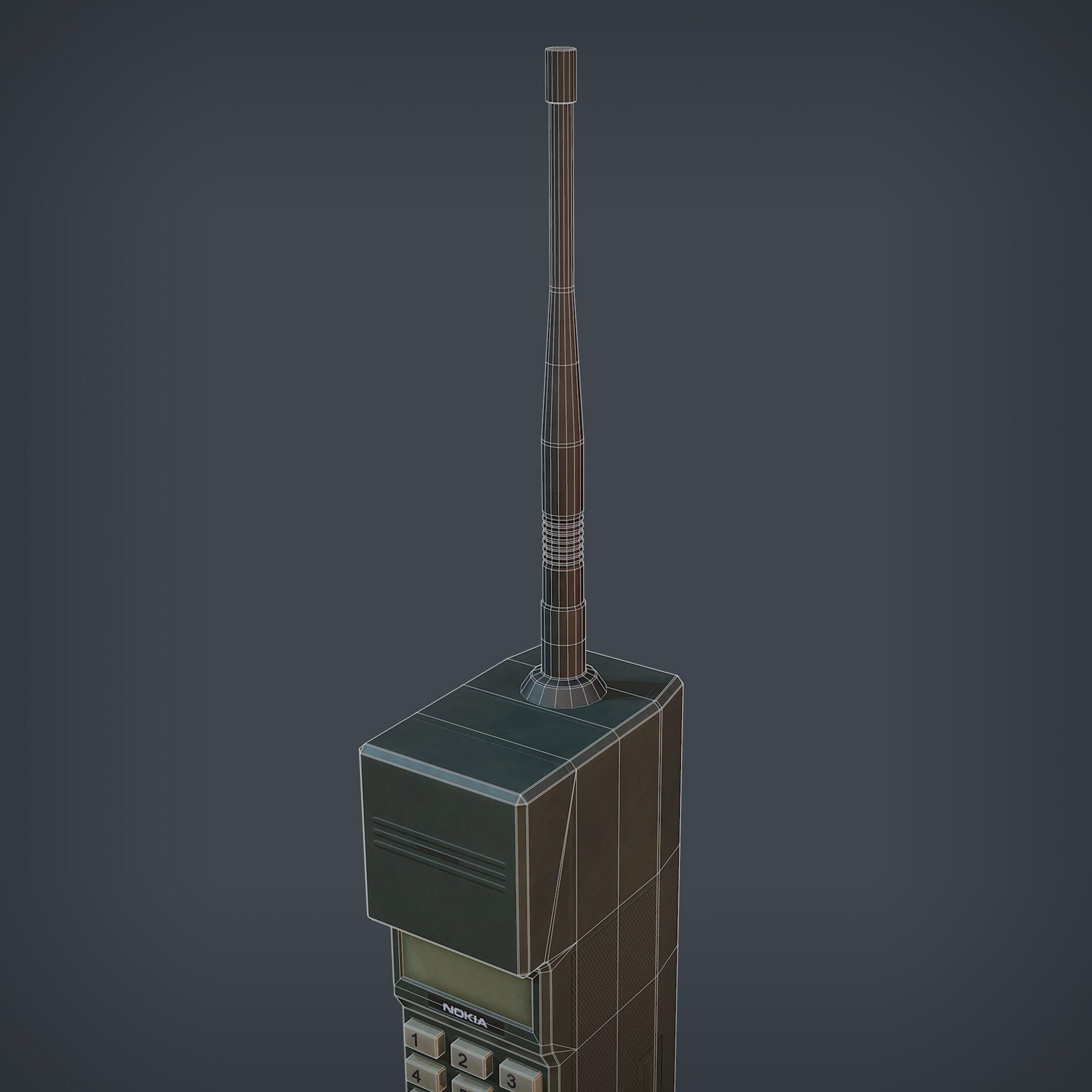 Nokia Mobira Cityman 450 - 3D Model by yn-delmund
