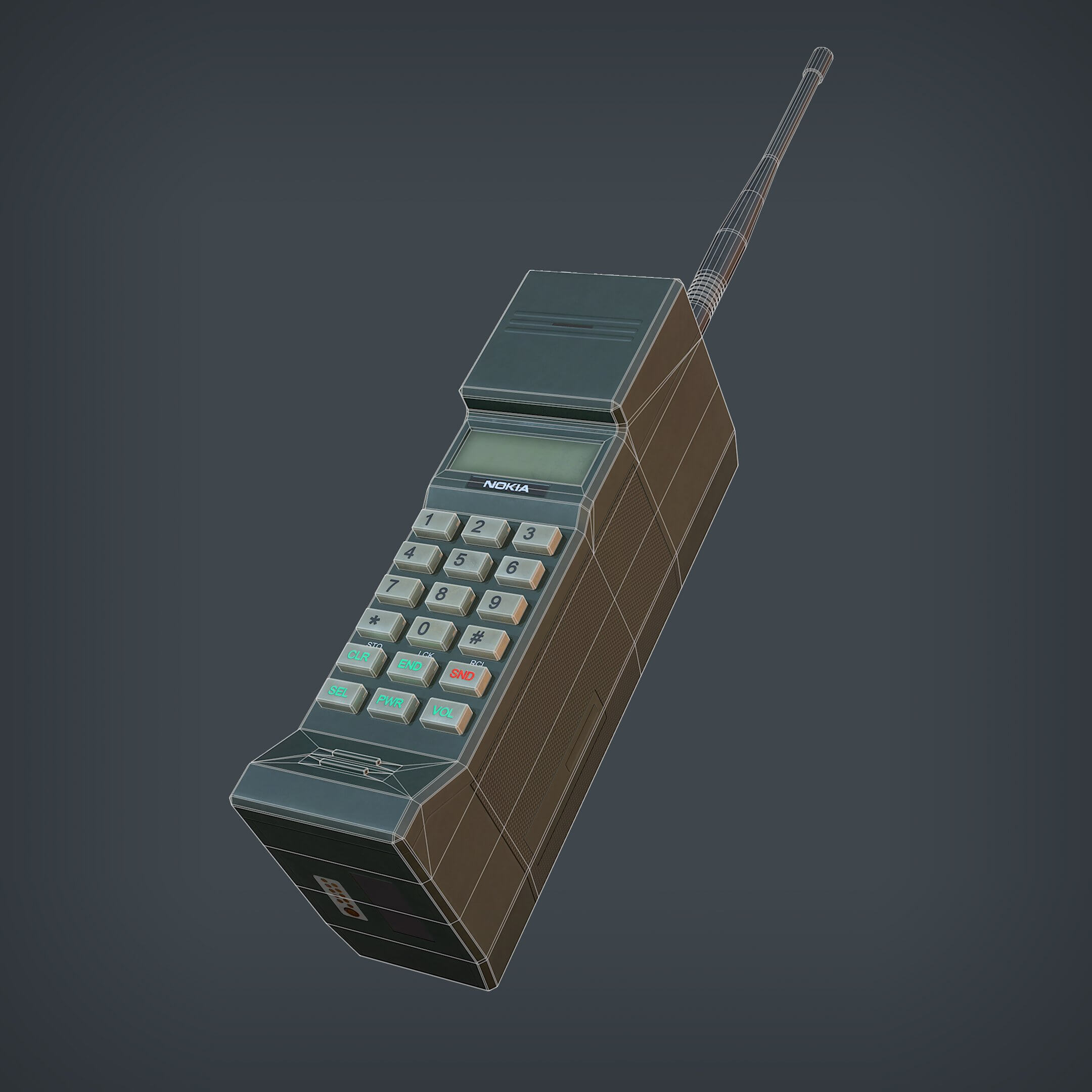 Nokia Mobira Cityman 450 - 3D Model by yn-delmund