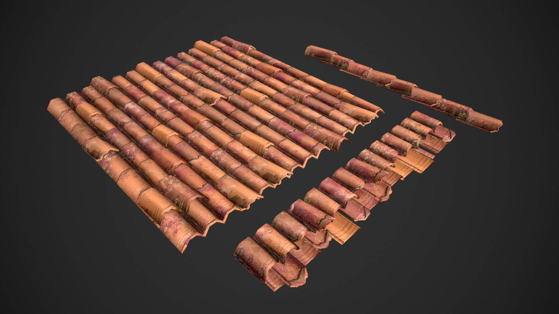 Old Roof Tiles - 3D Texture by yn-delmund