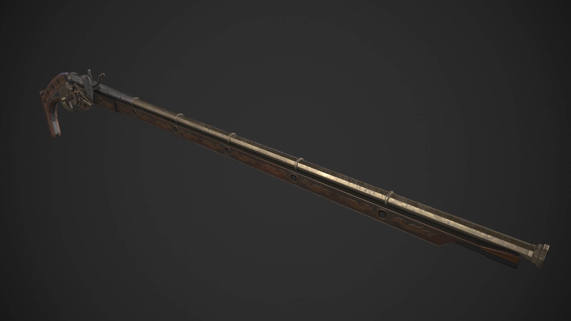 Ornate Musket - 3D Model by yn-delmund