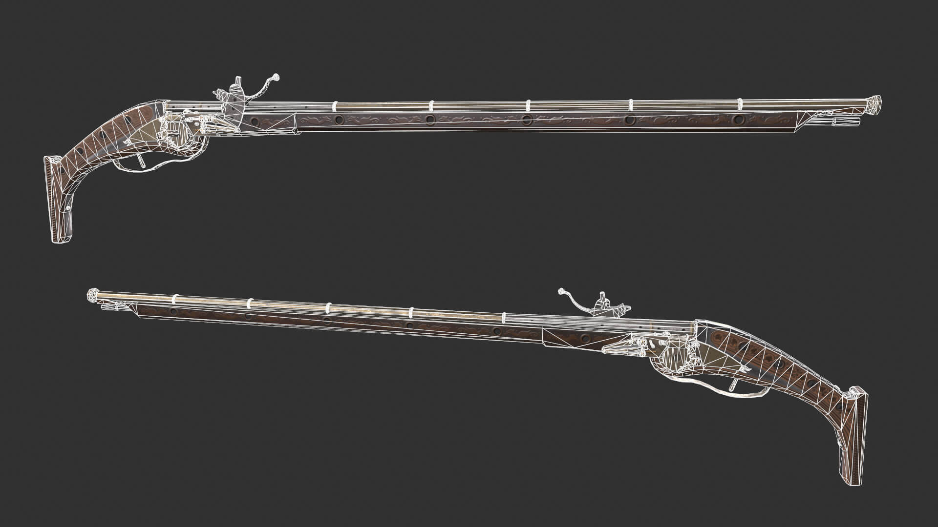 Ornate Musket - 3D Model by yn-delmund