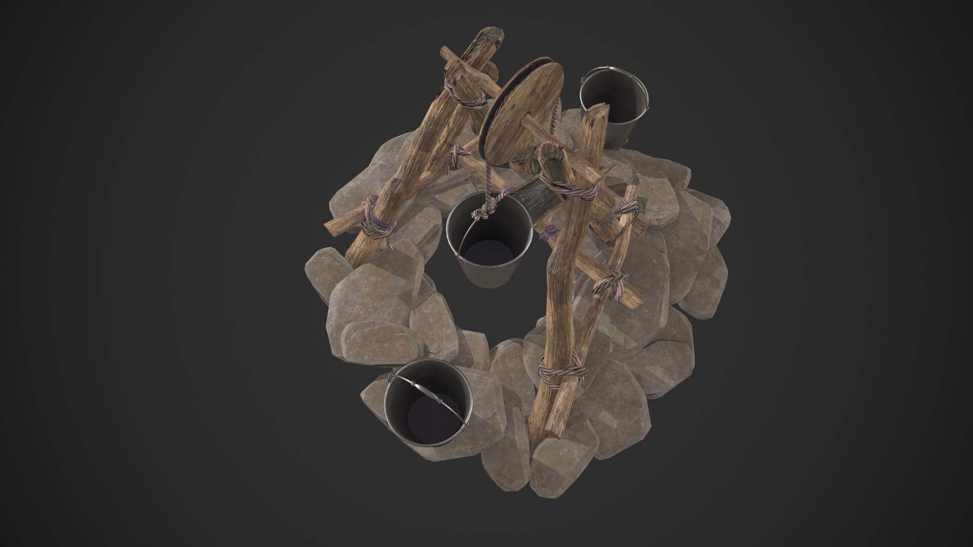 Primitive Makeshift Well - 3D Model by yn-delmund
