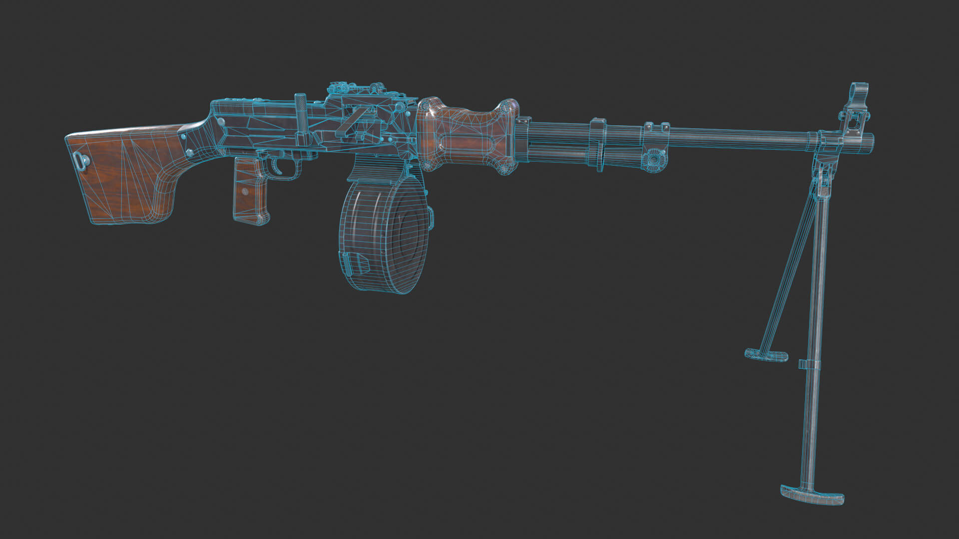 Soviet Machine Gun - 3D Model by yn-delmund