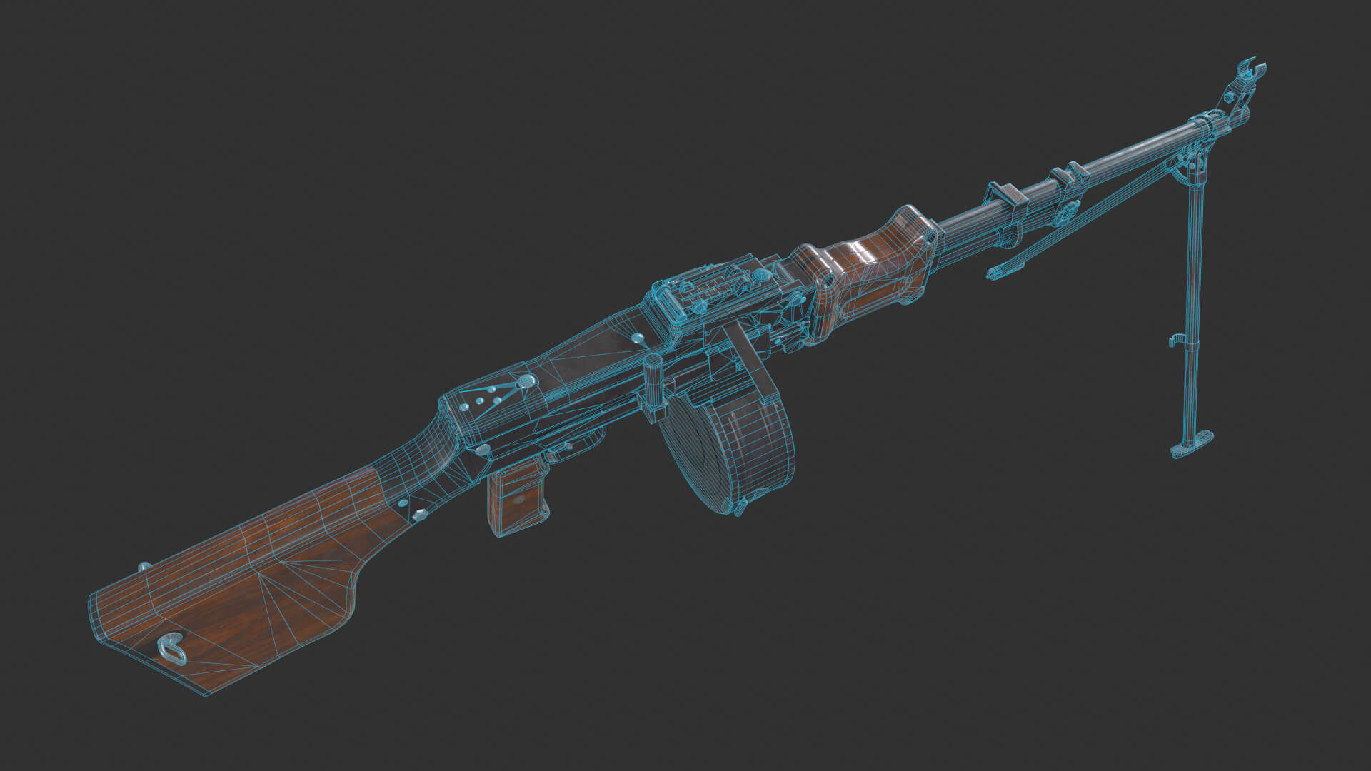 Soviet Machine Gun - 3D Model by yn-delmund