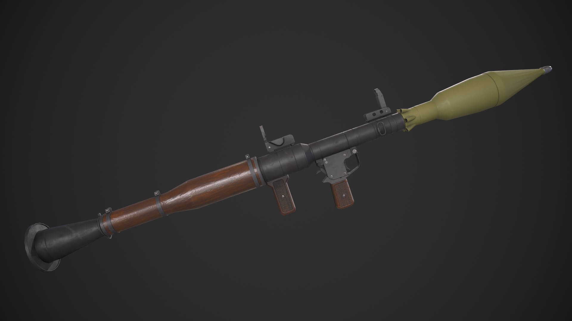 RPG-7 Grenade Launcher 3D Model by yn-delmund
