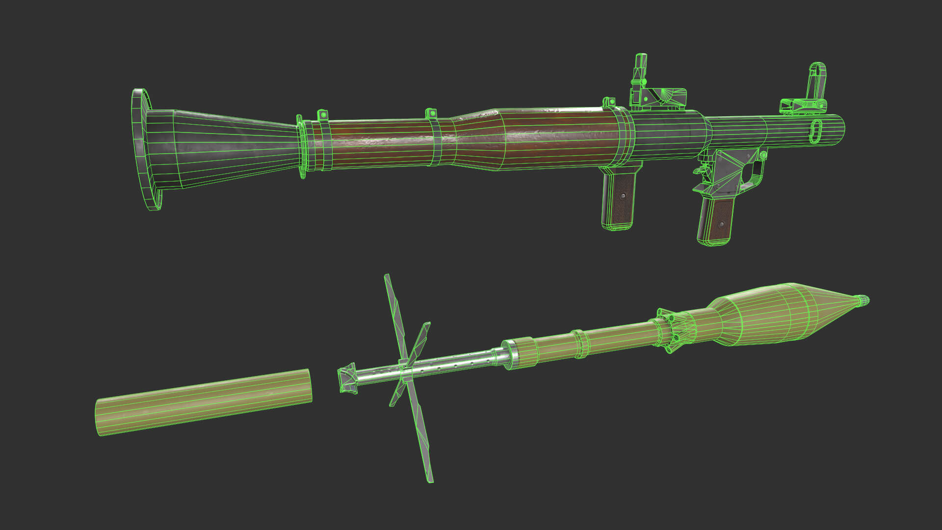 RPG-7 Grenade Launcher 3D Model by yn-delmund