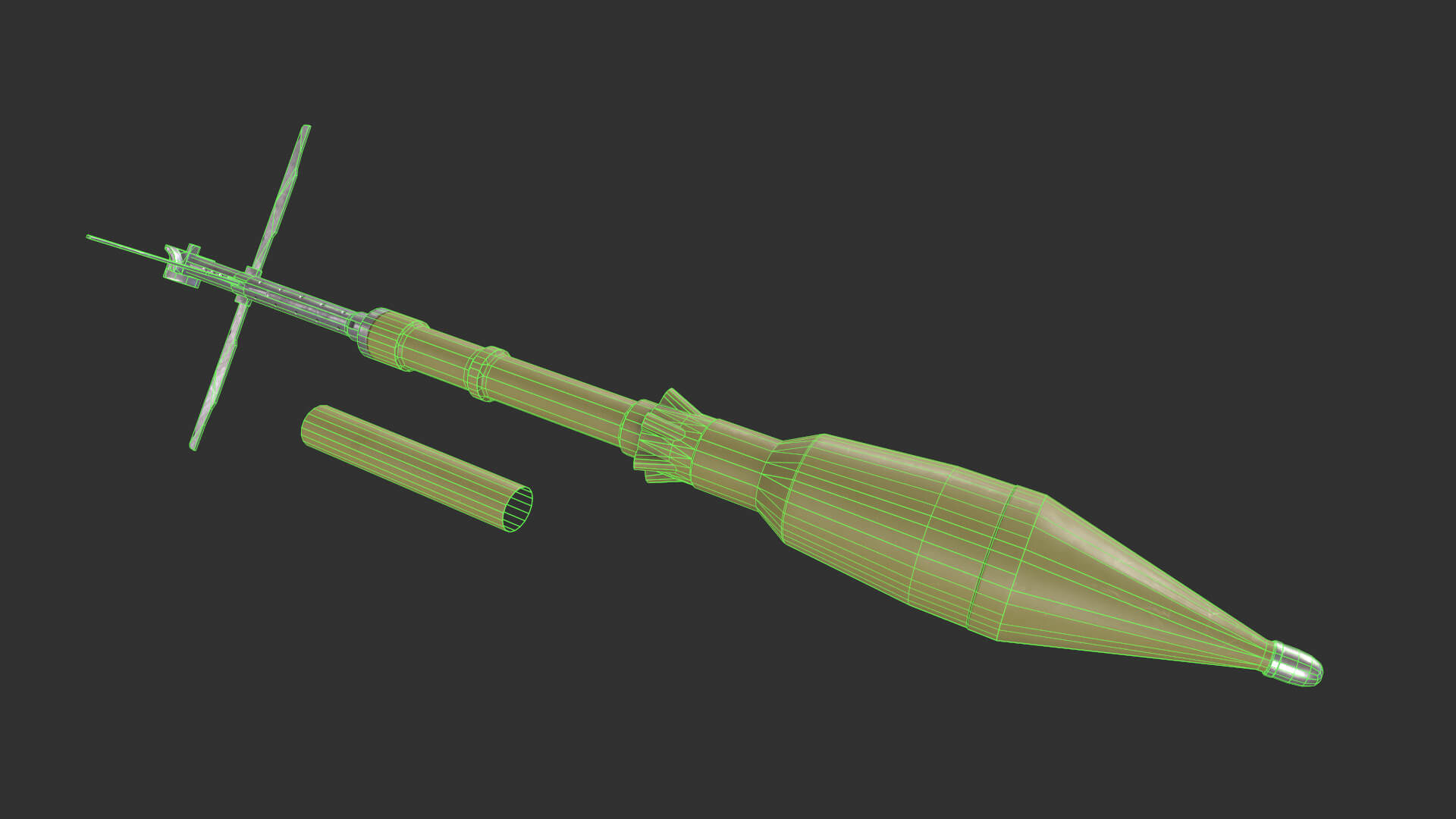 RPG-7 Grenade Launcher 3D Model by yn-delmund