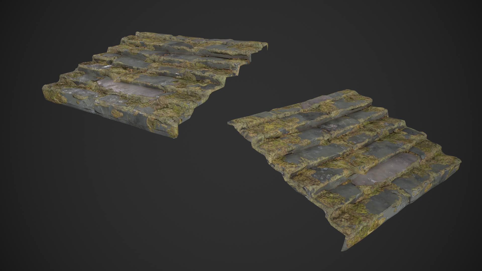 Ruined Stairs - 3D Model by yn-delmund