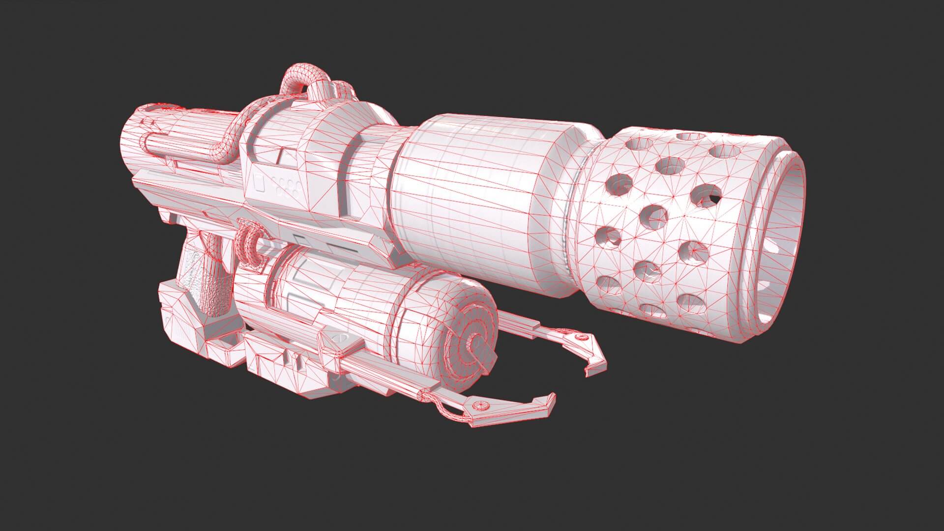 Sci-Fi Flamethrower 3D Model by yn-delmund