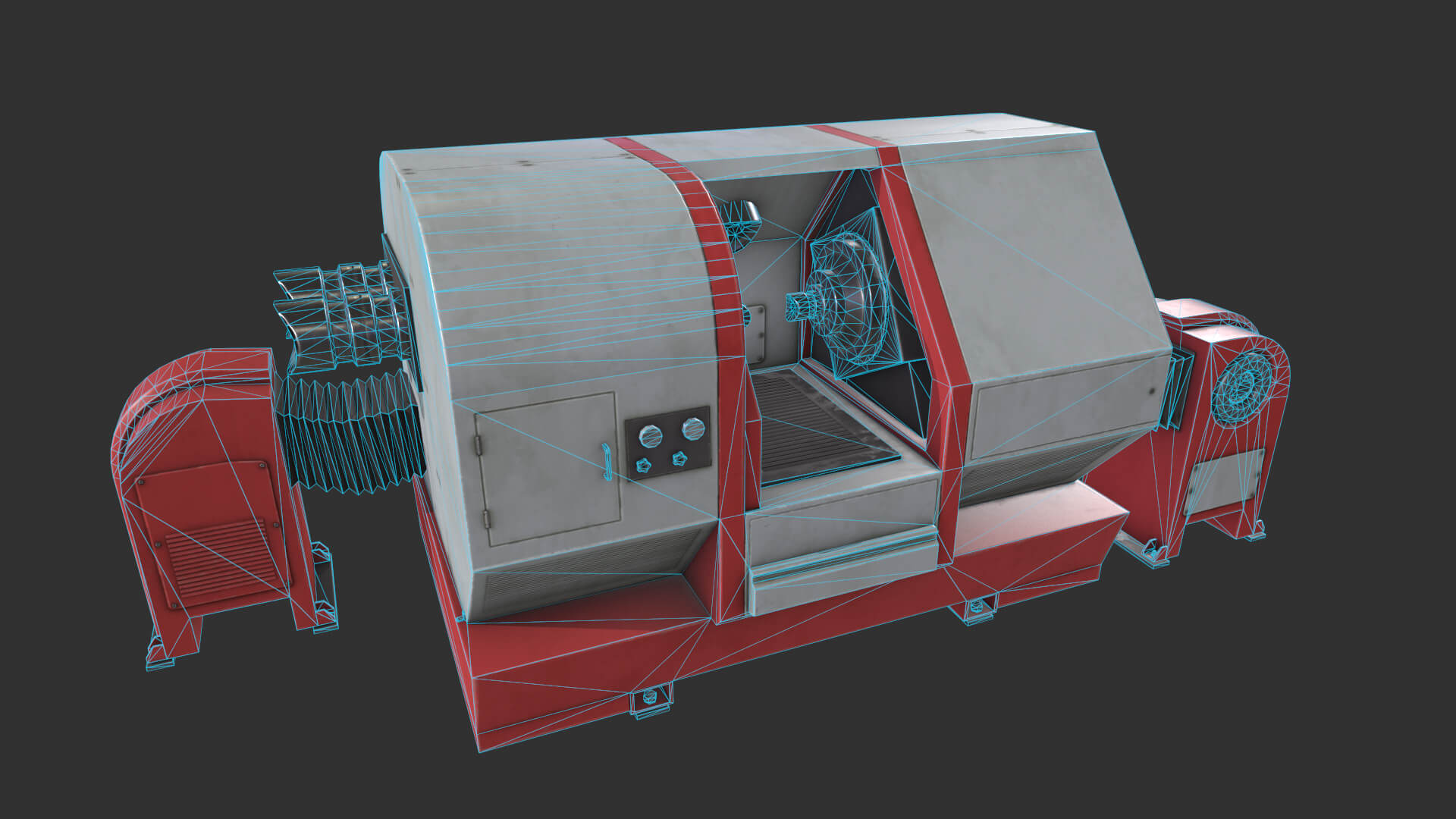 Sci-Fi Laboratory Machine 3D Model by yn-delmund