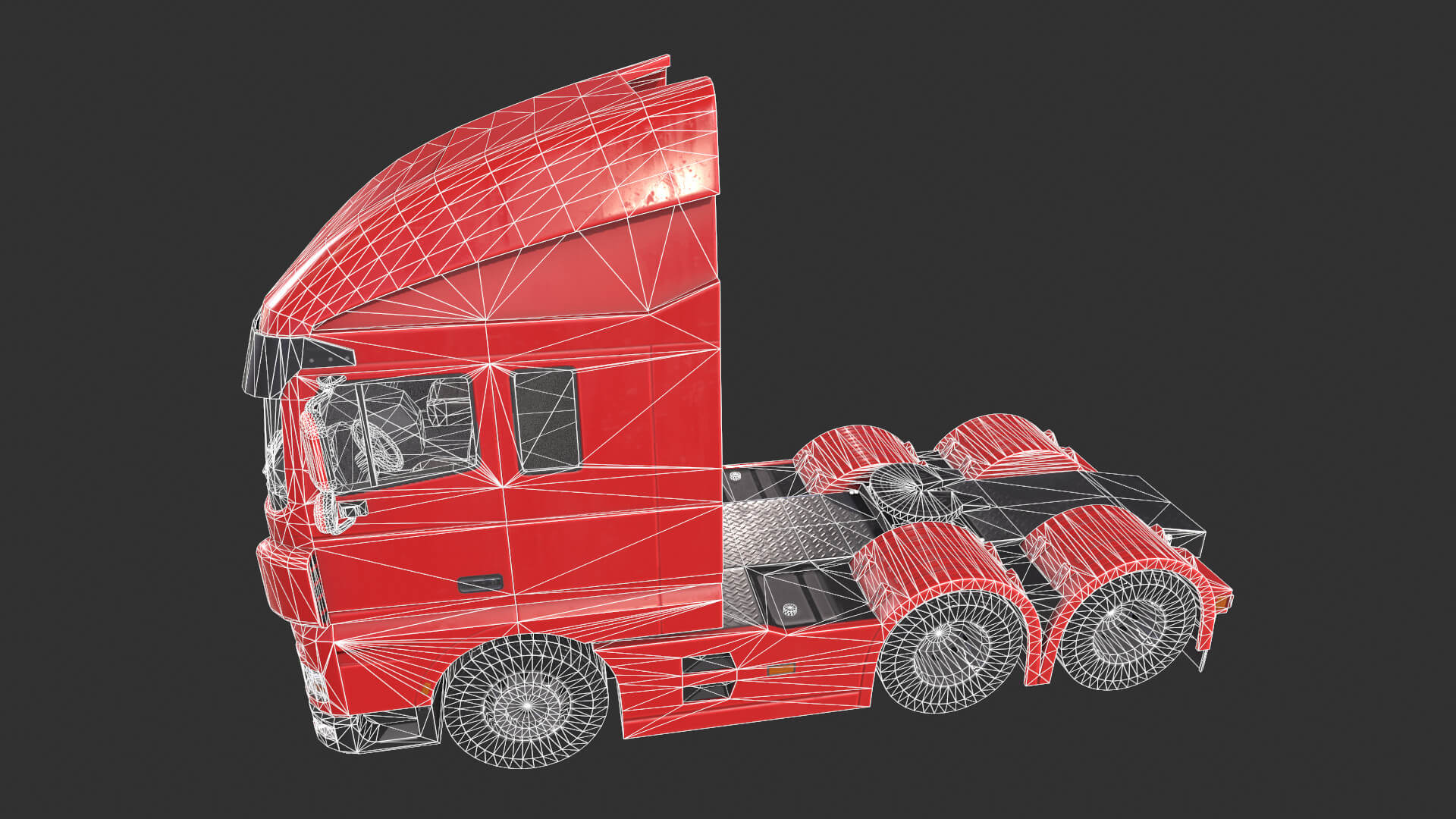 Semi Truck - 3D Model by yn-delmund
