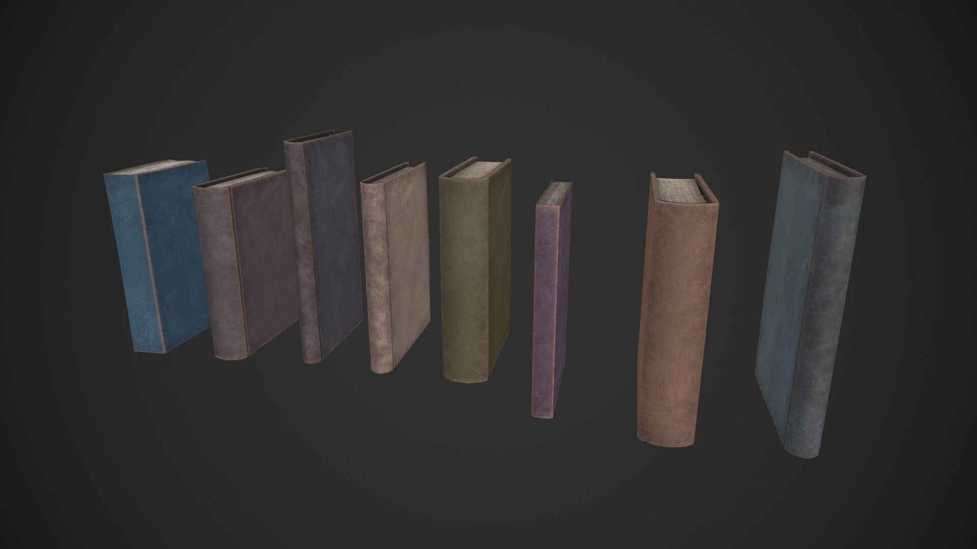 Set of Books - 3D Model by yn-delmund