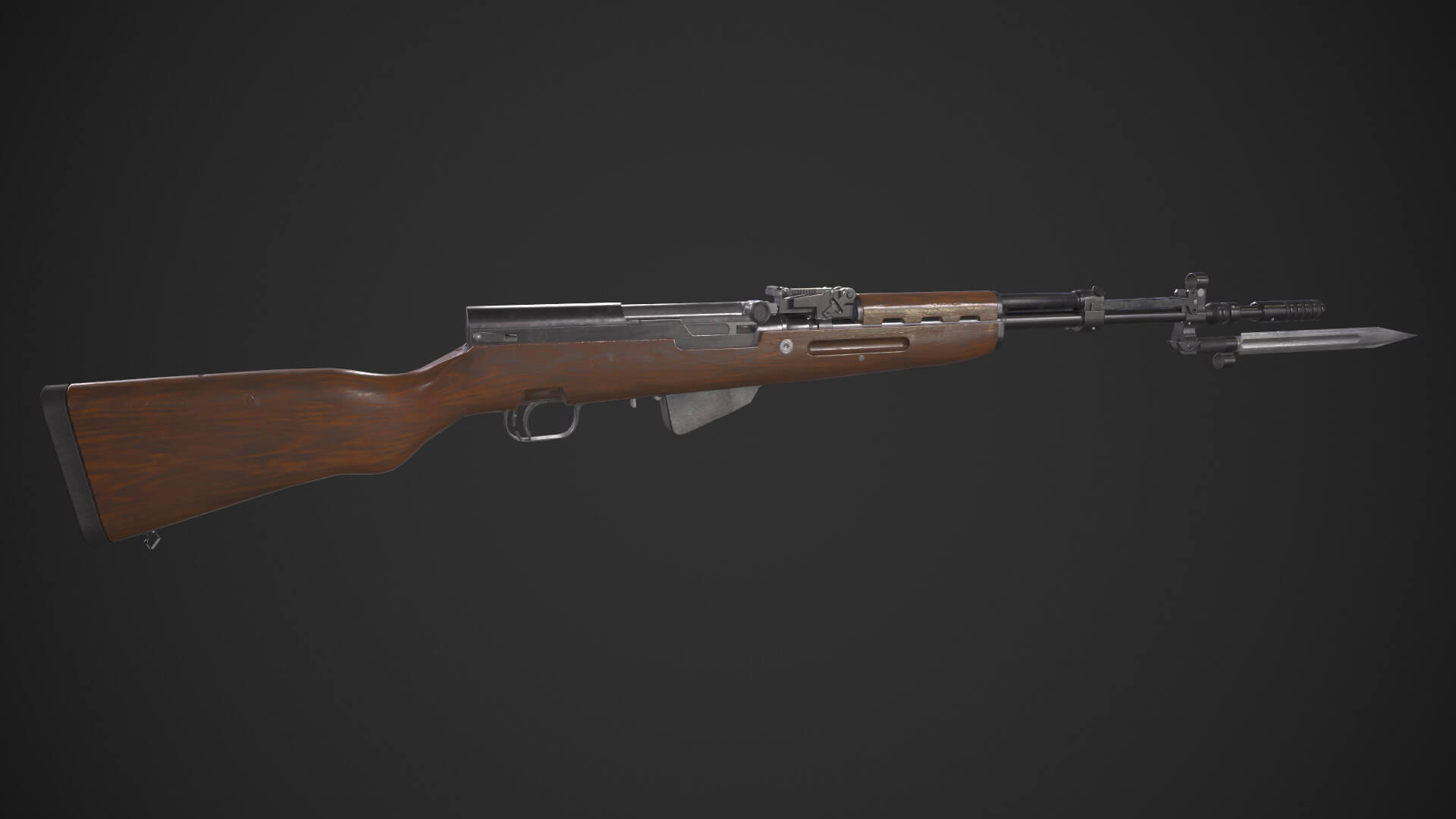 SKS Rifle - 3D Model by yn-delmund