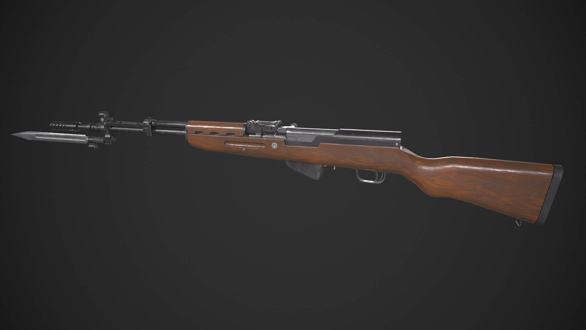 SKS Rifle - 3D Model by yn-delmund