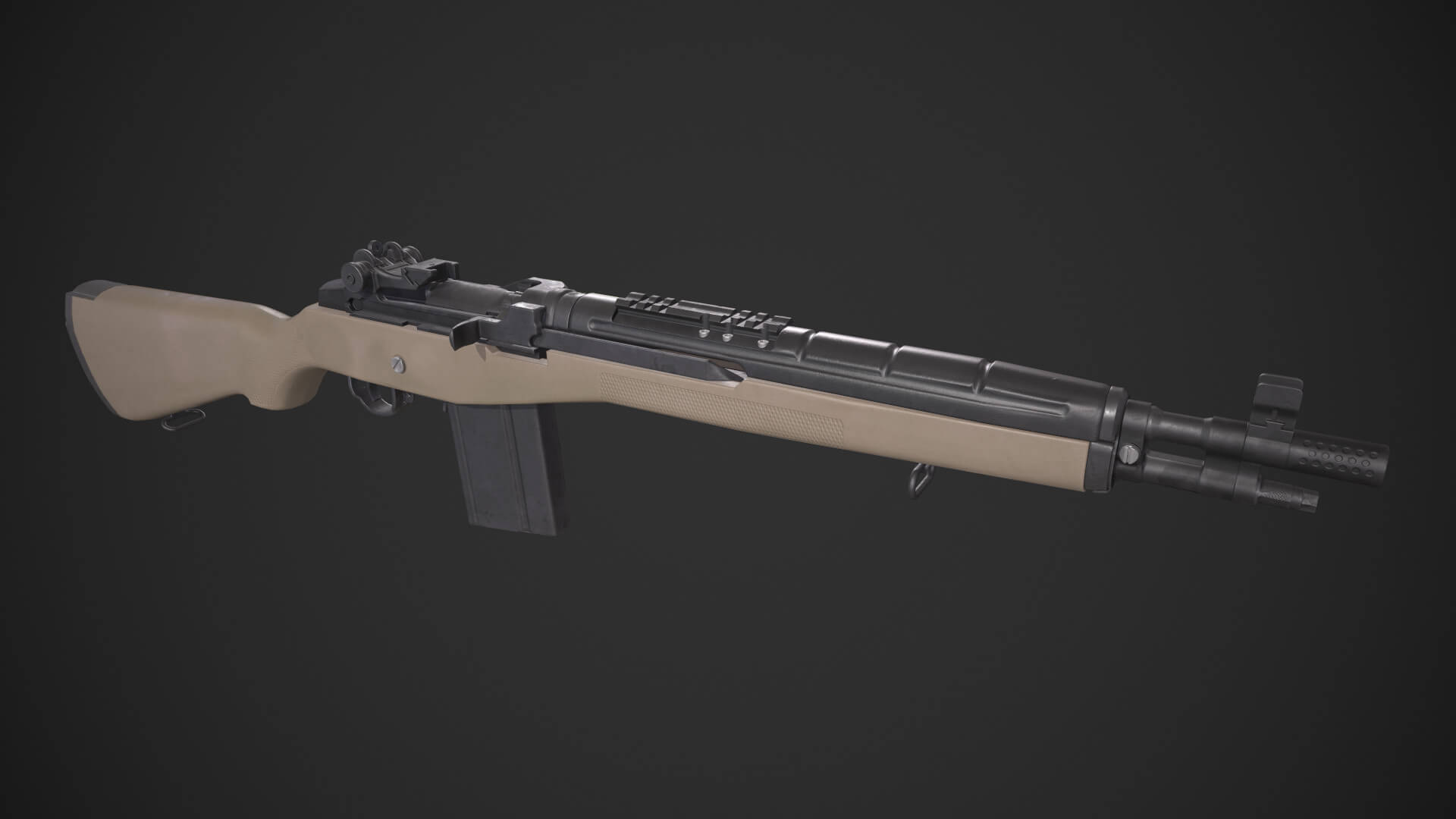 Springfield Armory M1A - 3D Model by yn-delmund