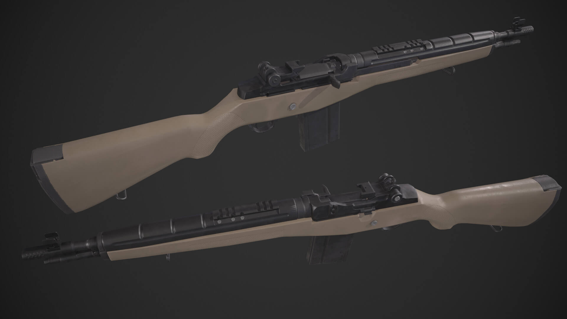 Springfield Armory M1A - 3D Model by yn-delmund