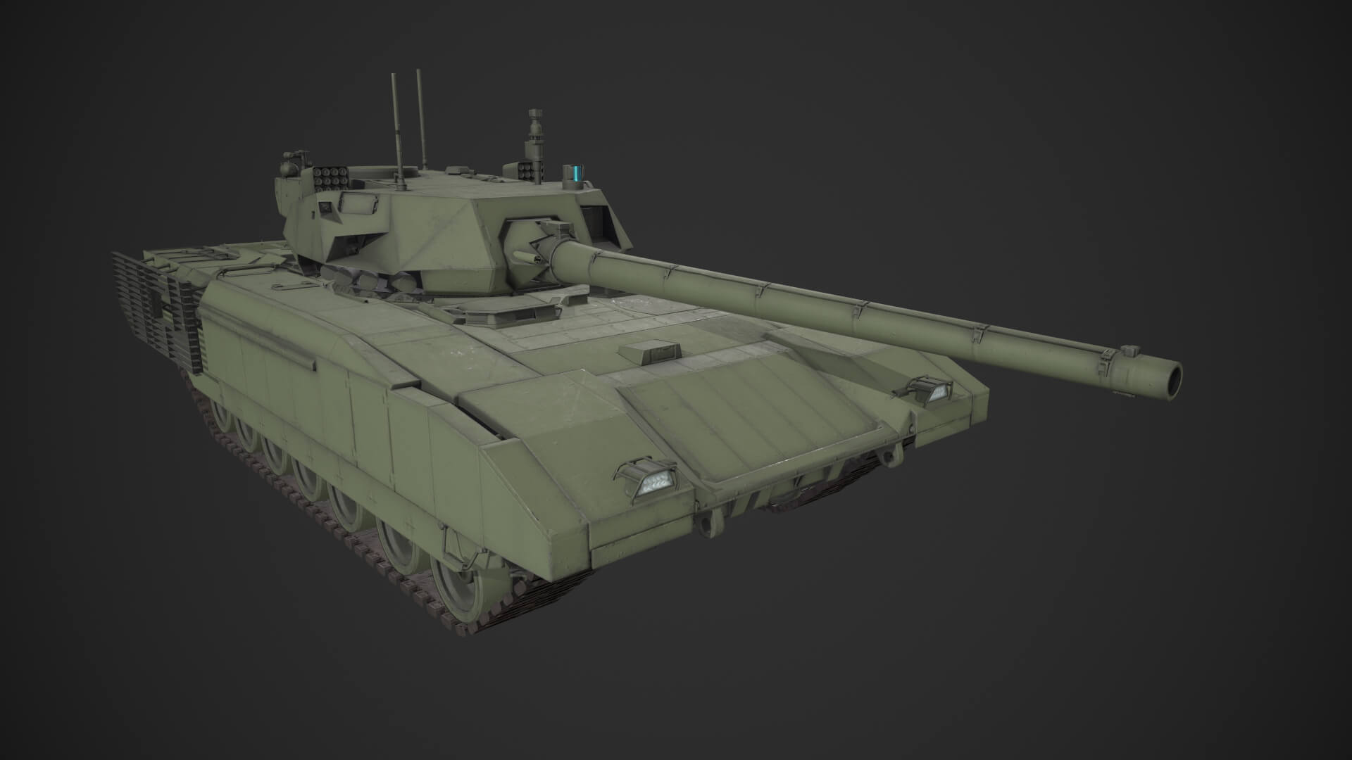 T-14 Armata MBT 3D Model by yn-delmund