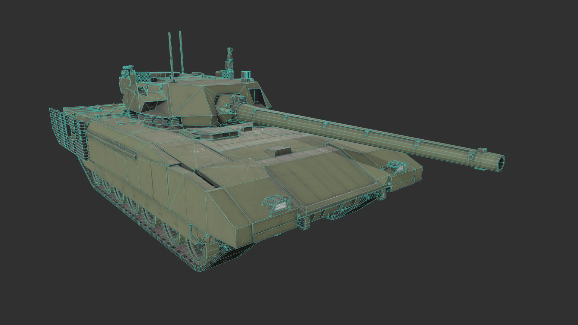 T-14 Armata MBT 3D Model by yn-delmund
