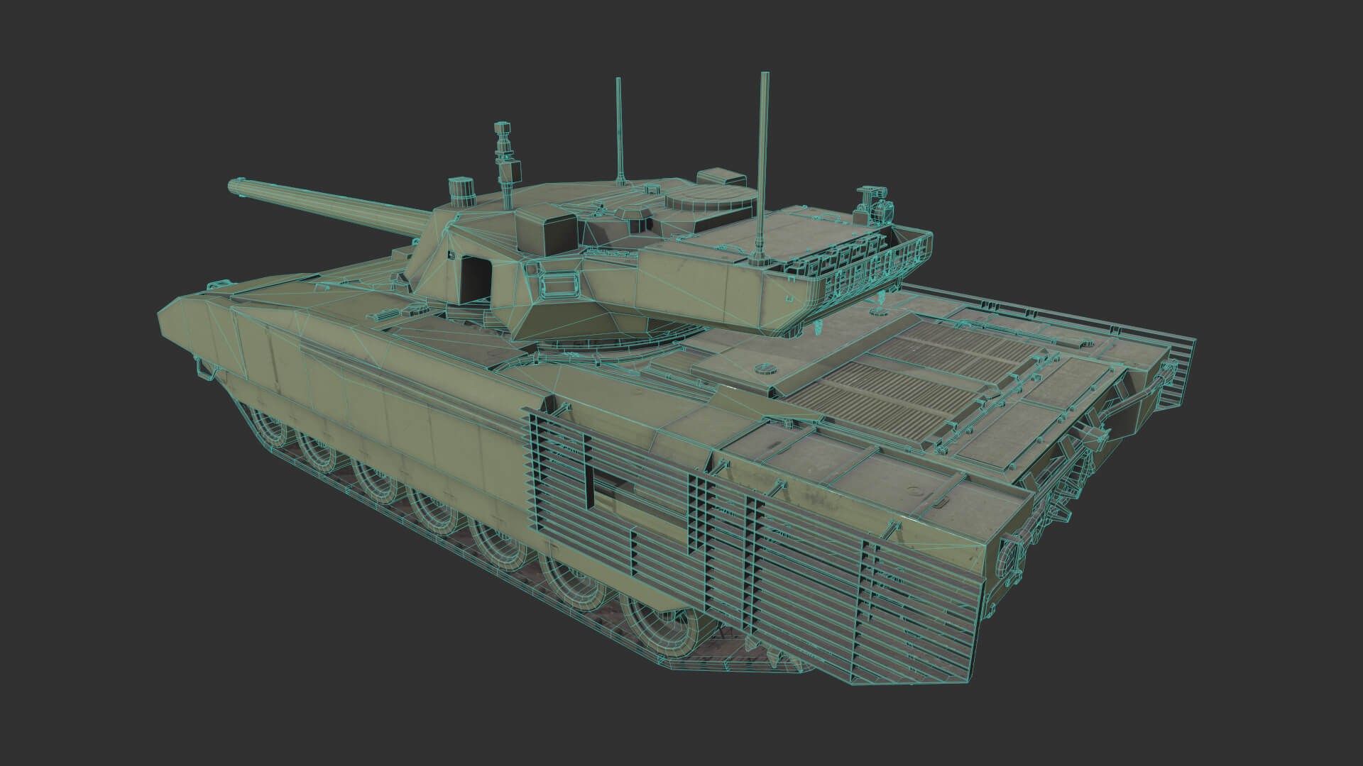 T-14 Armata MBT 3D Model by yn-delmund