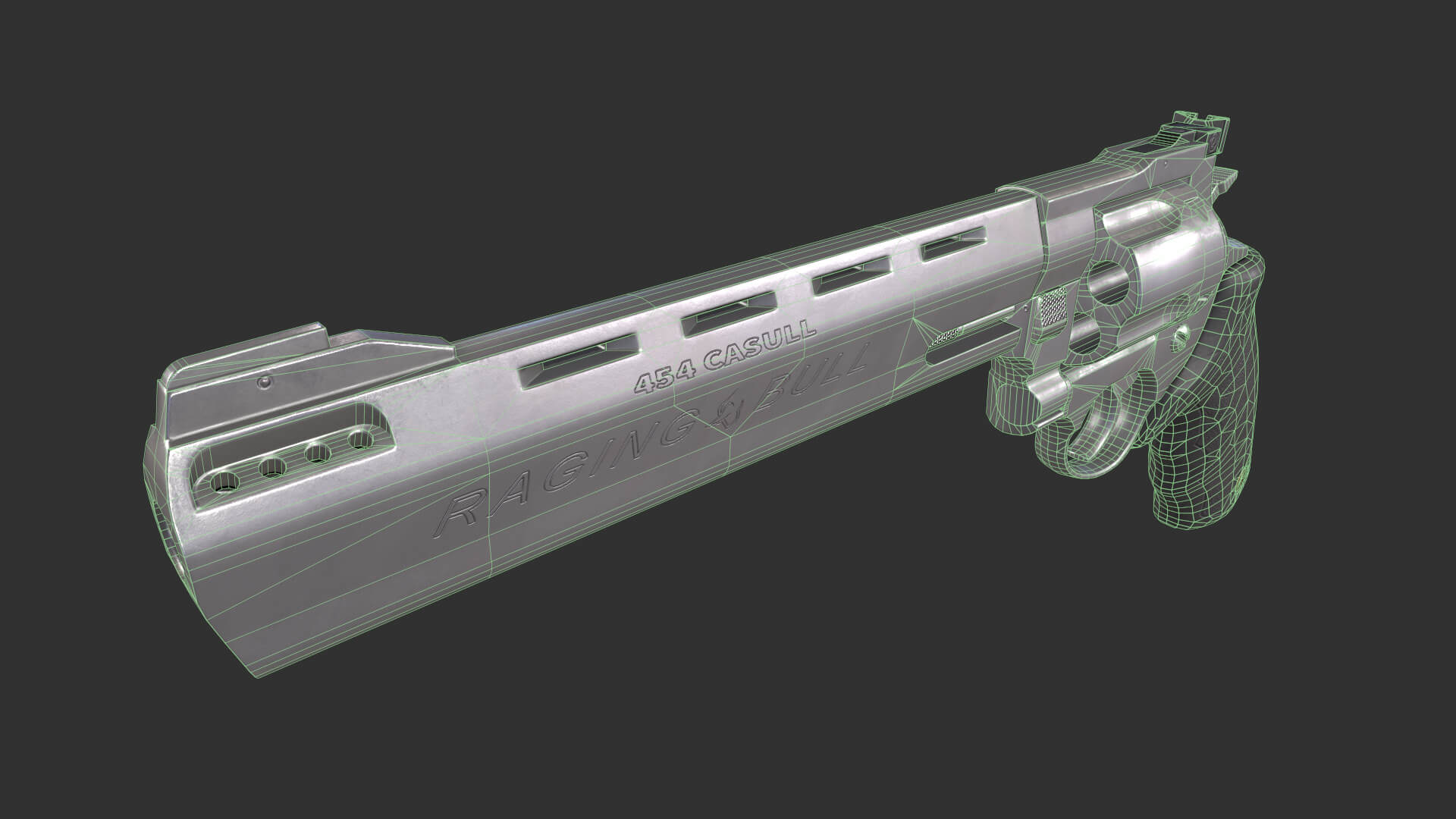 Taurus 454 Raging Bull - 3D Model by yn-delmund