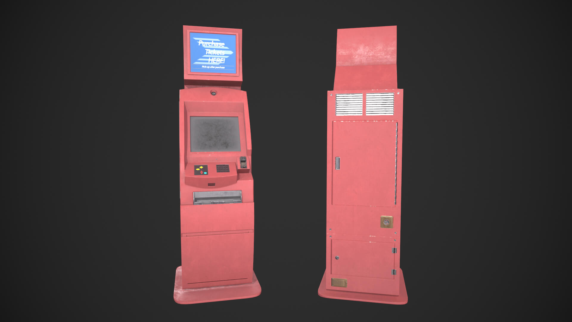 Ticket Machine Terminal - 3D Model by yn-delmund