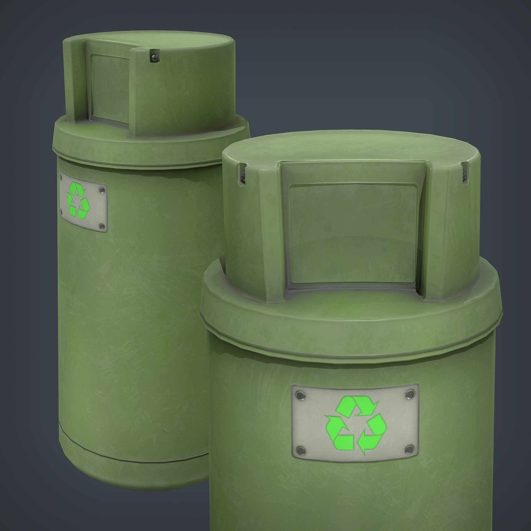 Trash Bin - 3D Model by yn-delmund