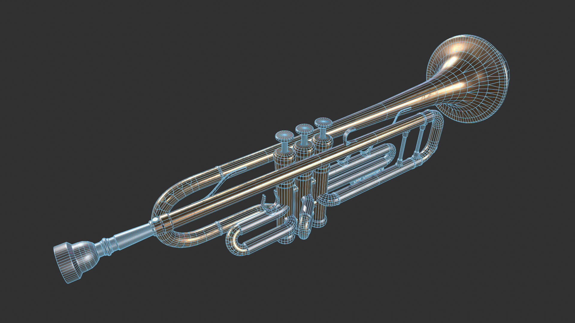 Trumpet - 3D Model by yn-delmund