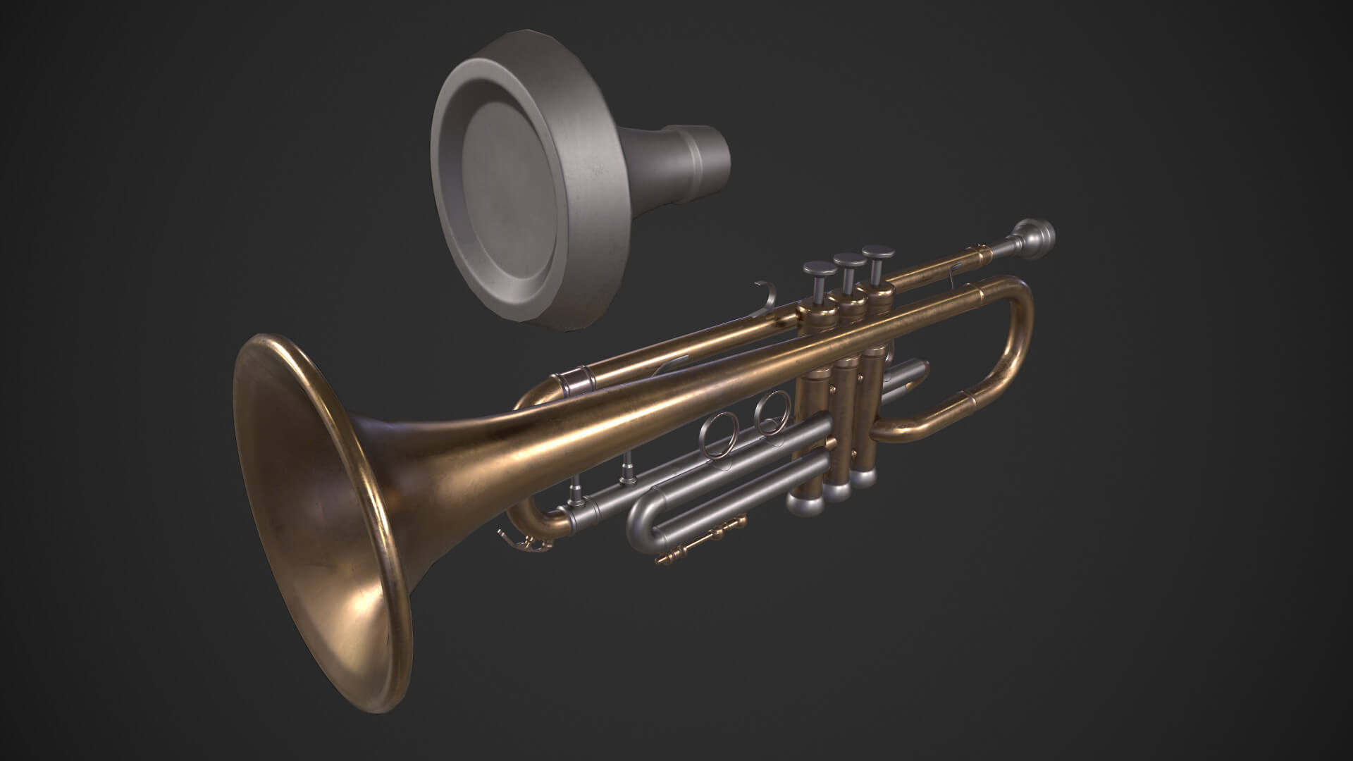 Trumpet - 3D Model by yn-delmund