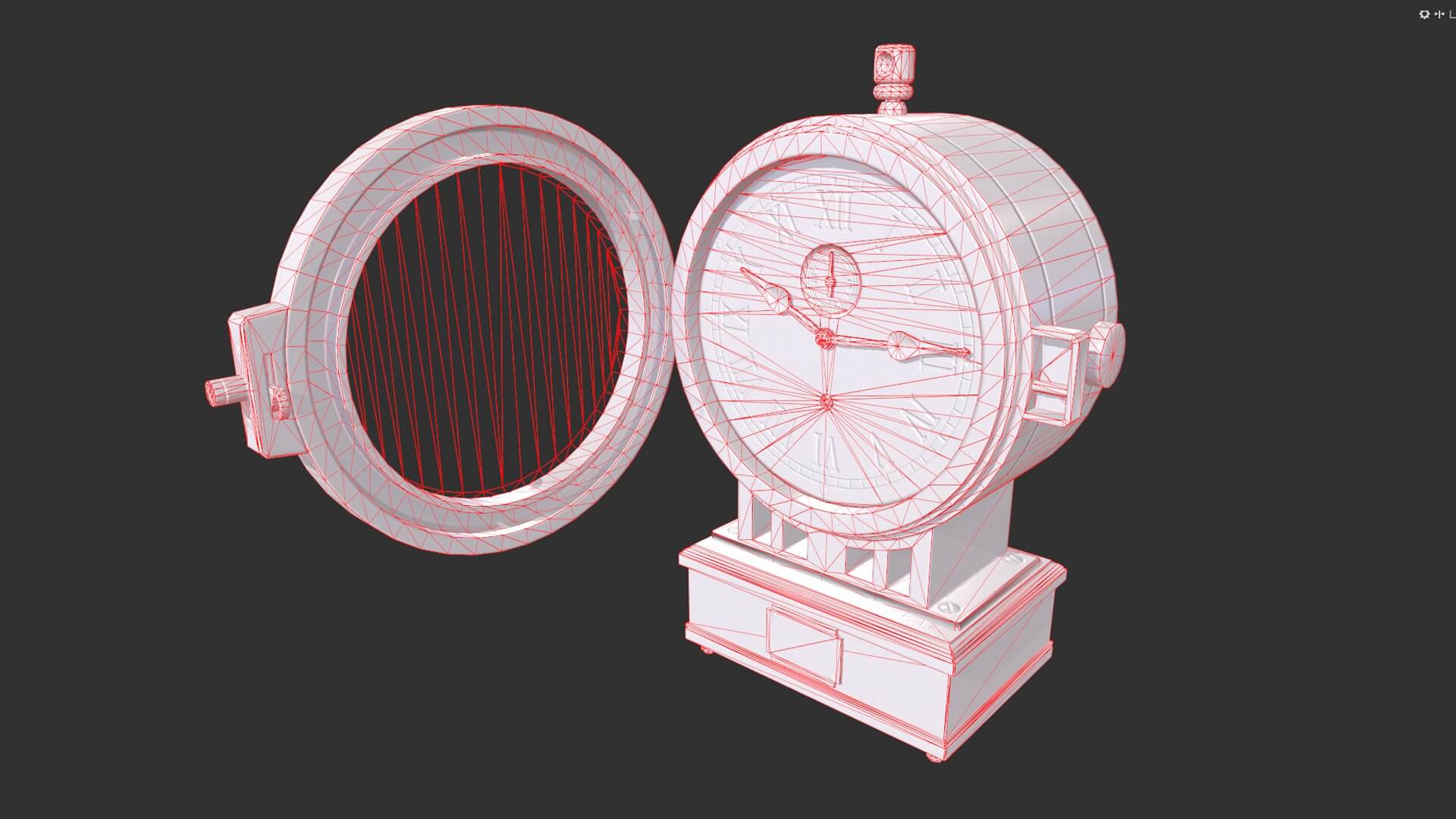 Vintage Clock - 3D Model by yn-delmund